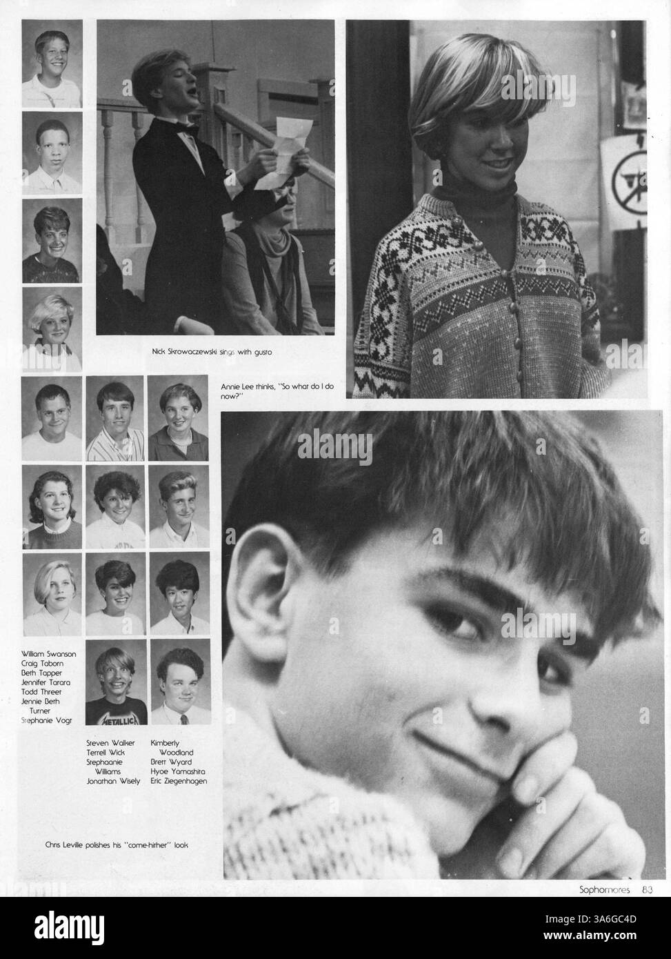 This yearbook from the 1985 1986 academic year captures the esse hi-res ...