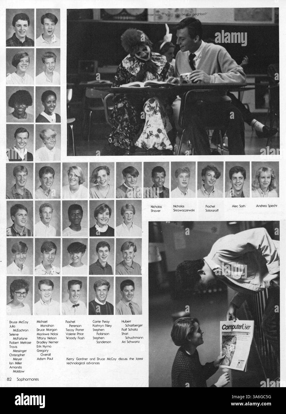 The 1986 'Breck Mustang' Yearbook captures key events from the 1985 ...