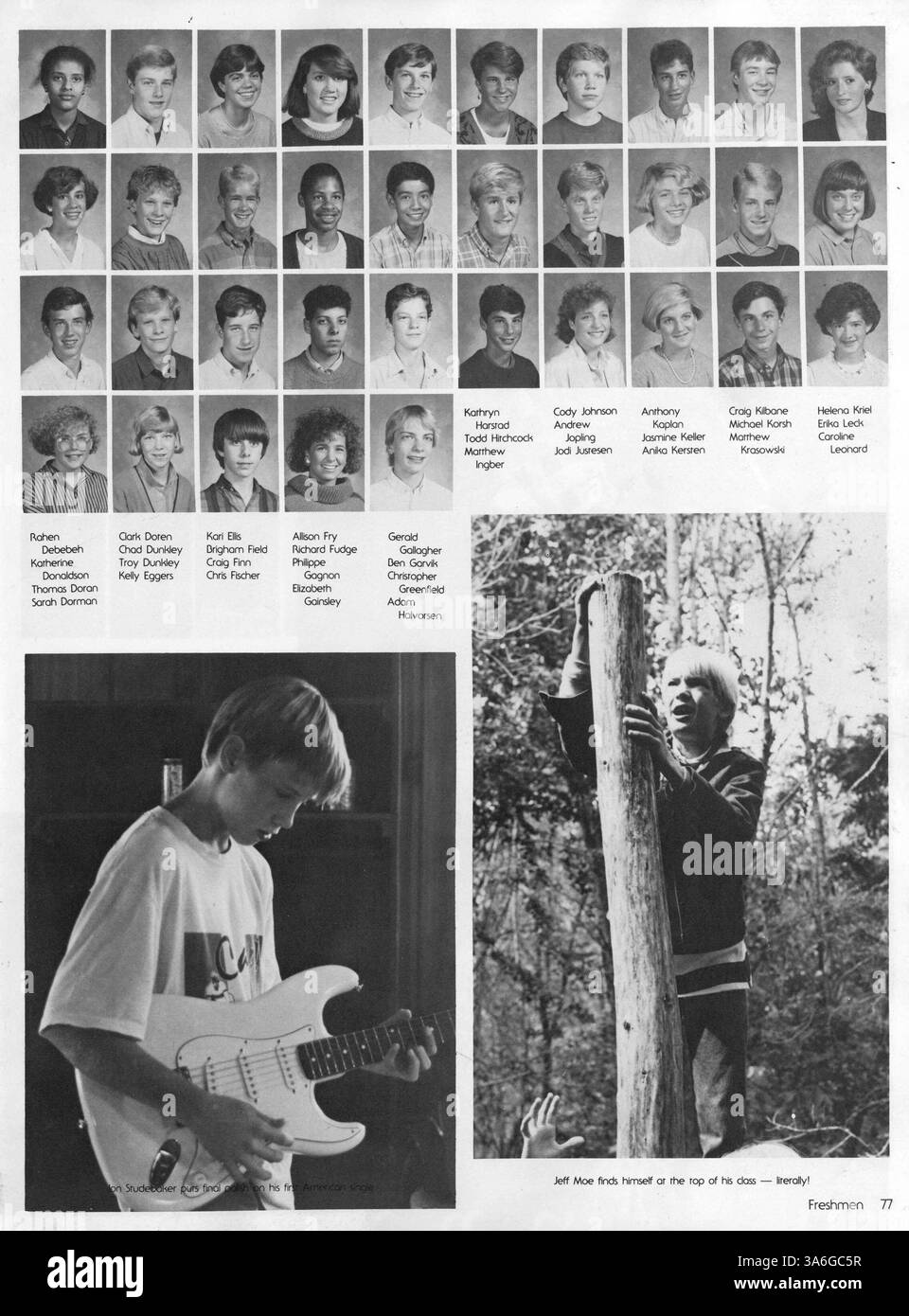 This 1986 edition of the 'Breck Mustang' Yearbook showcases student ...