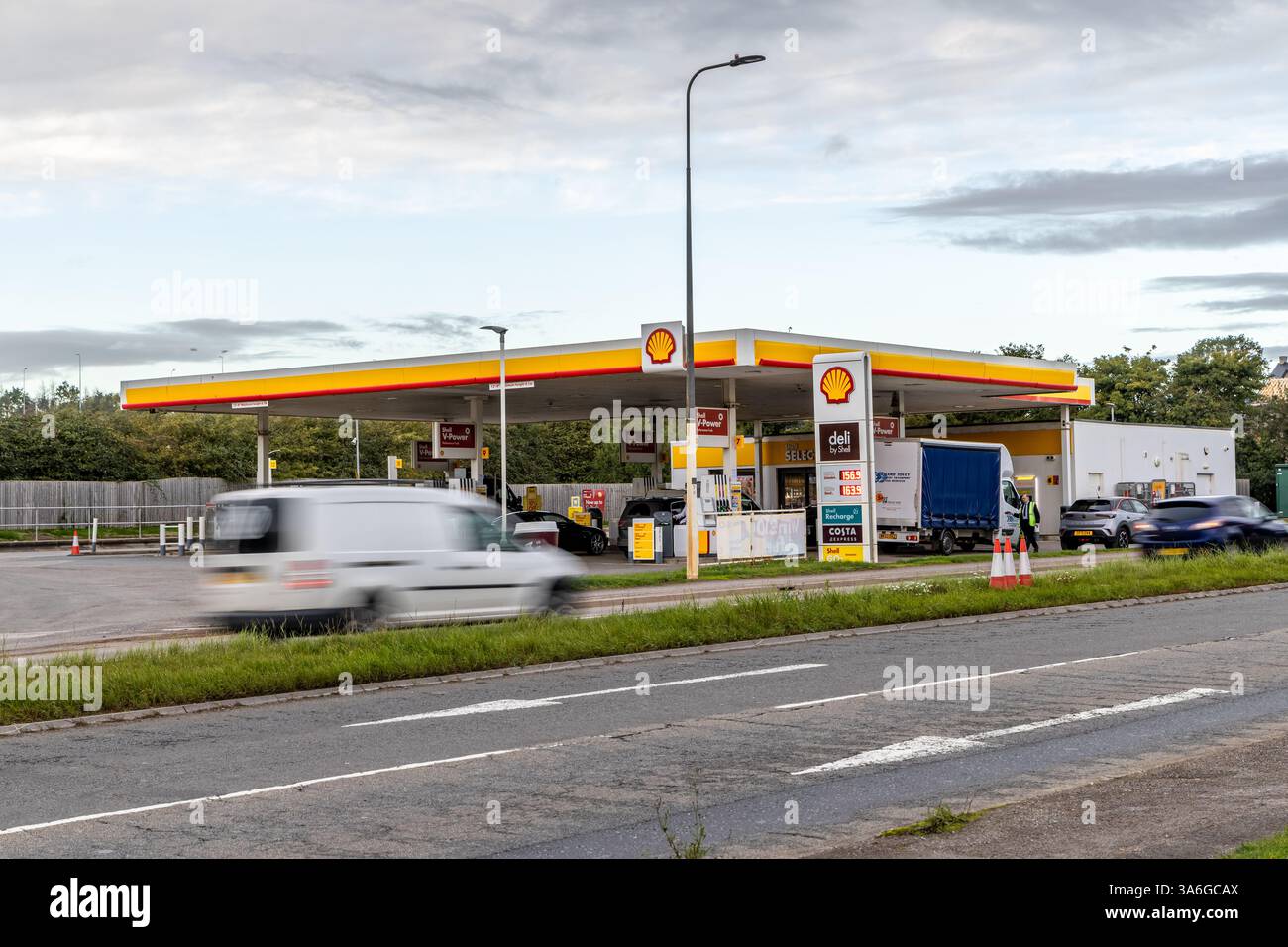 Bristol , UK - October 24, 2023: Shell gas station in Patchway. Shell V ...