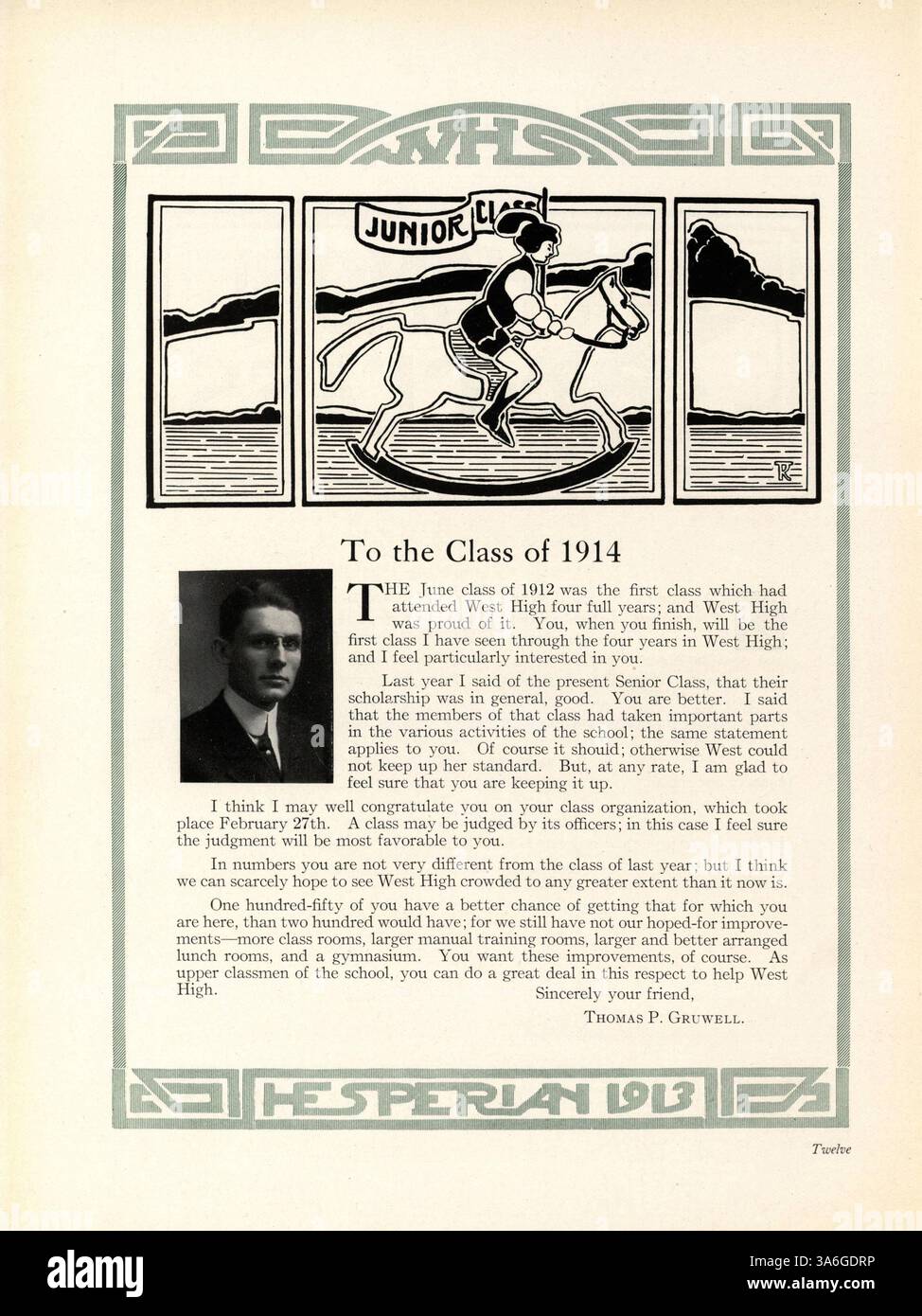West High School’s 1913 Hesperian yearbook documents students, faculty ...