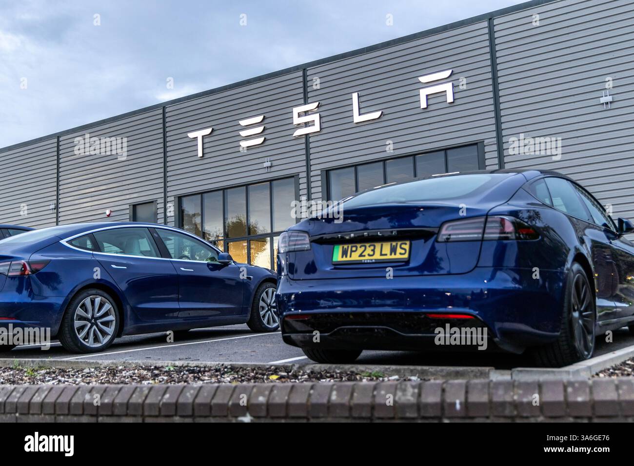 Bristol , UK - October 24, 2023: New Tesla showroom Bristol. Tesla is ...