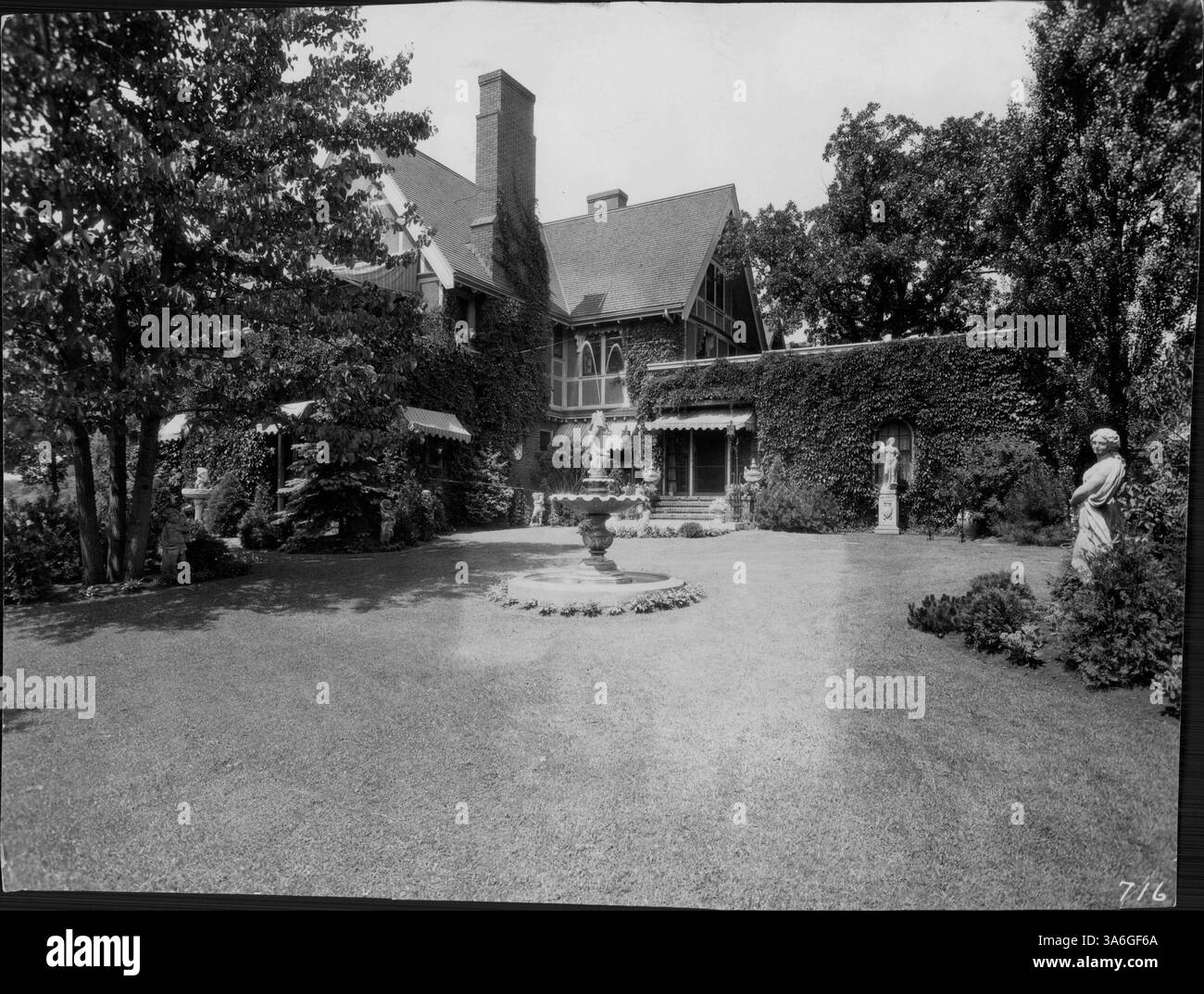 The Garden of Hubert Kelly features a collection of Italian statuary ...