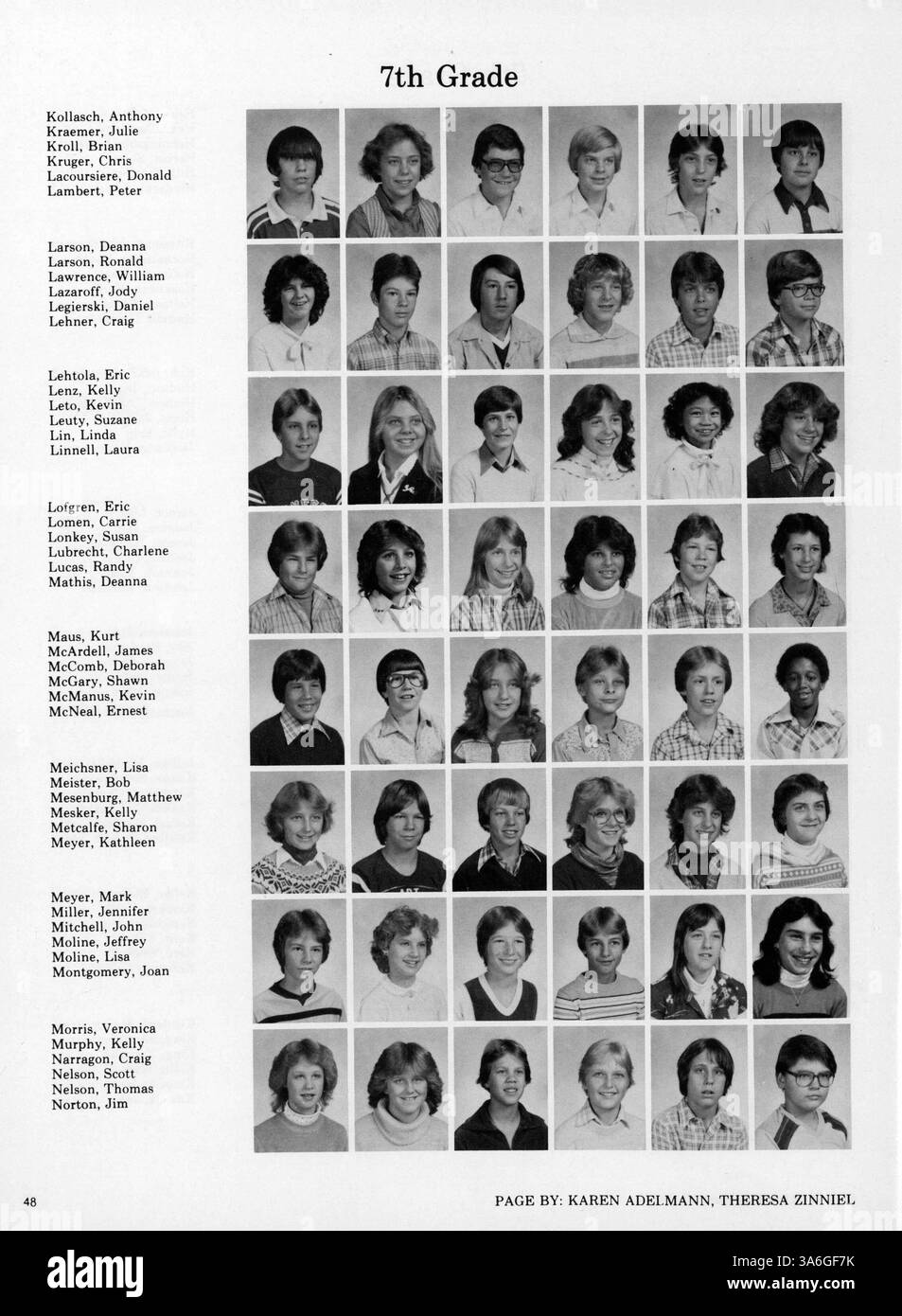 This Brooklyn Junior High Yearbook from 1981 documents student life ...