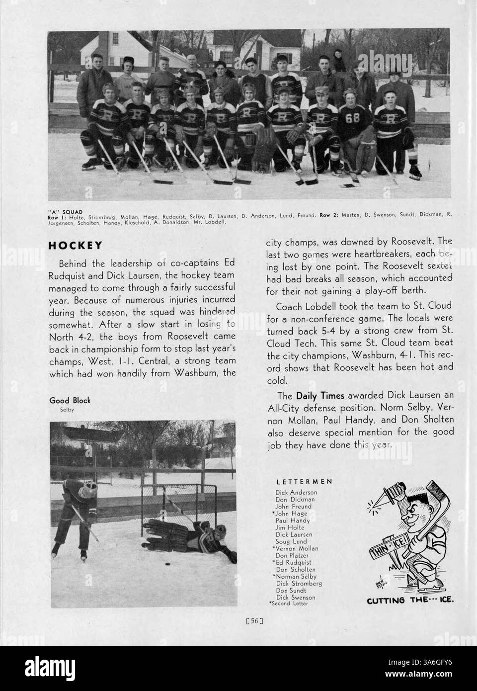The 1948 edition of the Roosevelt High School yearbook documents the ...