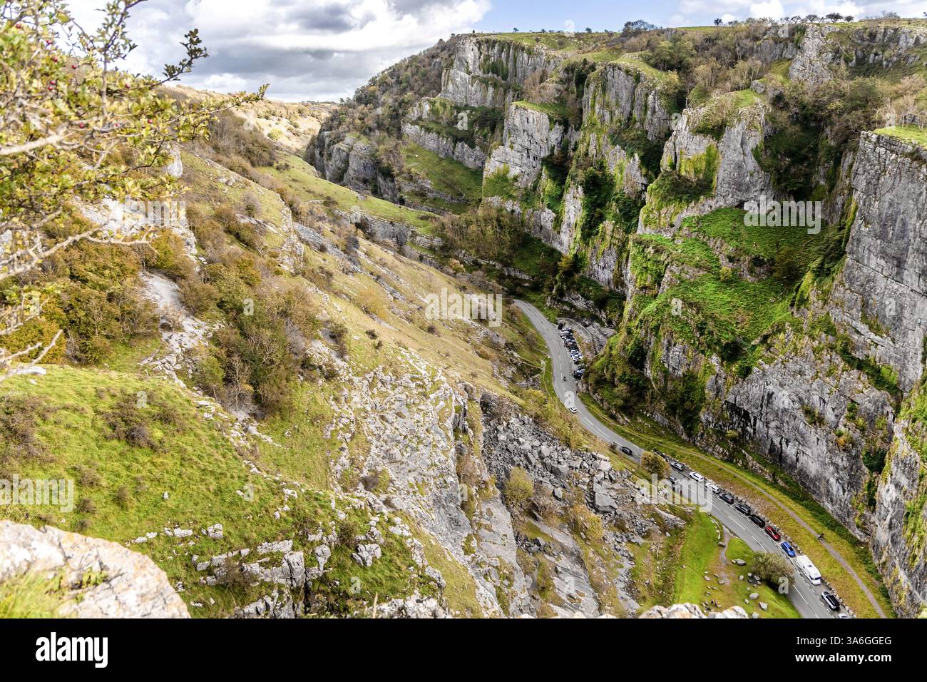Cheddar gorge winding road hi-res stock photography and images - Alamy