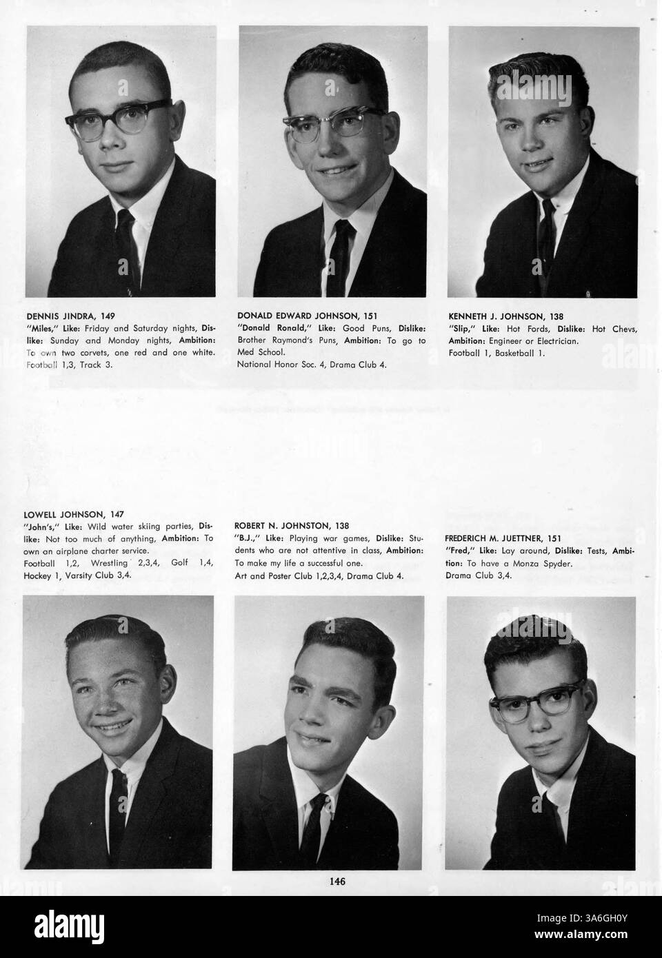 The 1963 benilde high yearbook documents key student hi-res stock ...