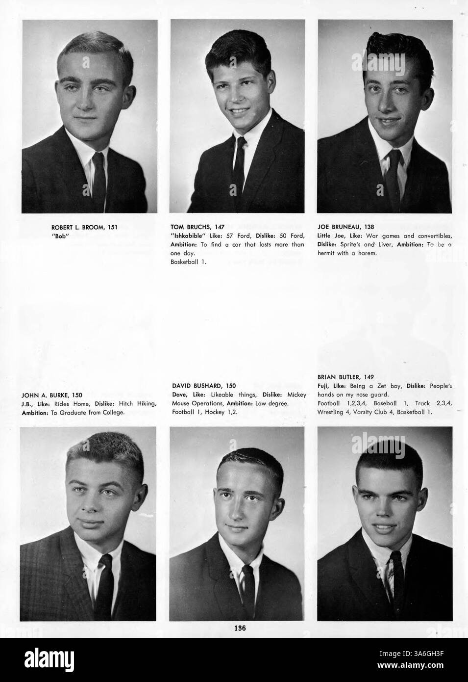 The 1963 yearbook from benilde high school captures student achi hi-res stock photography and ...