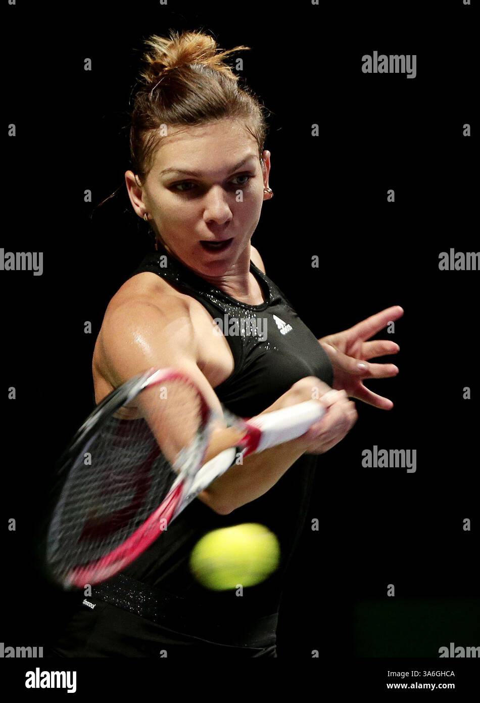 Oct. 22, 2014 - Singapore, Singapore - SIMONA HALEP of Romania during ...