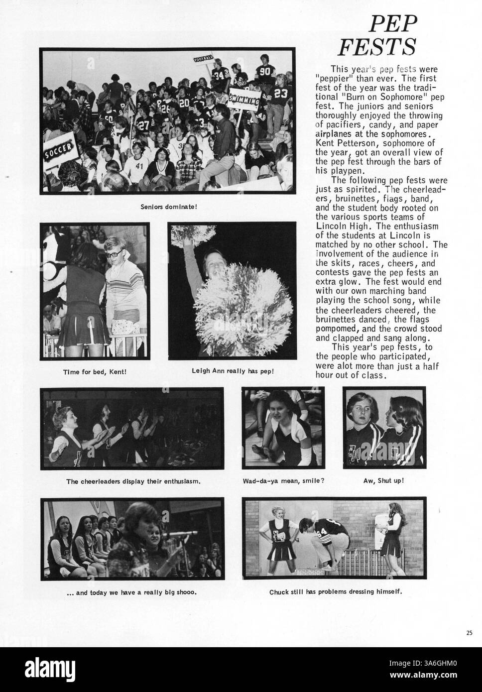 The Lincoln High Yearbook from 1977 reflects on the student body ...