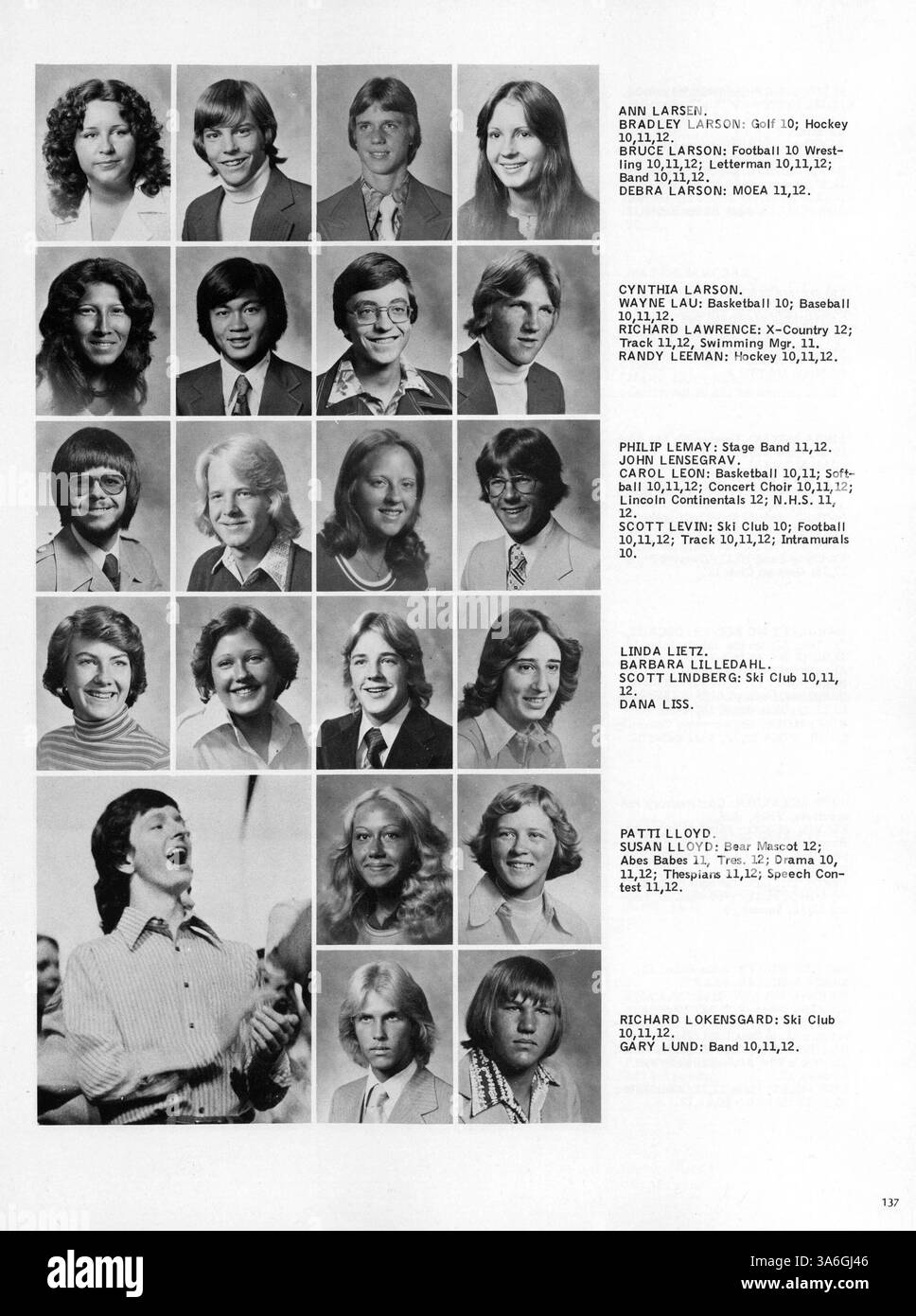 The 1977 Lincoln High Yearbook serves as a visual record of student ...