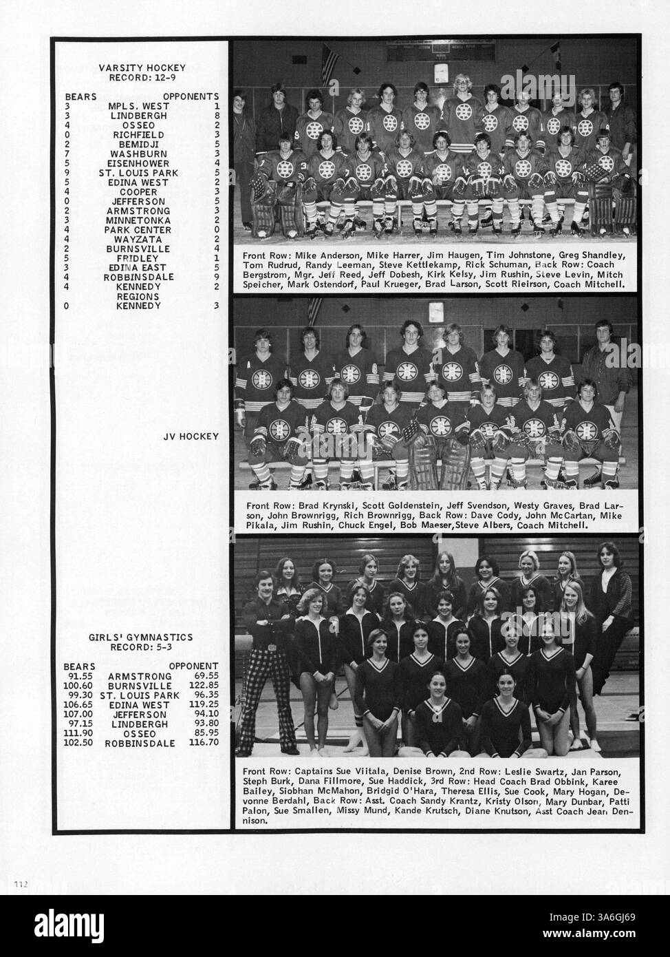 This yearbook documents the 1976 1977 school year at lincoln high Black and White Stock Photos ...