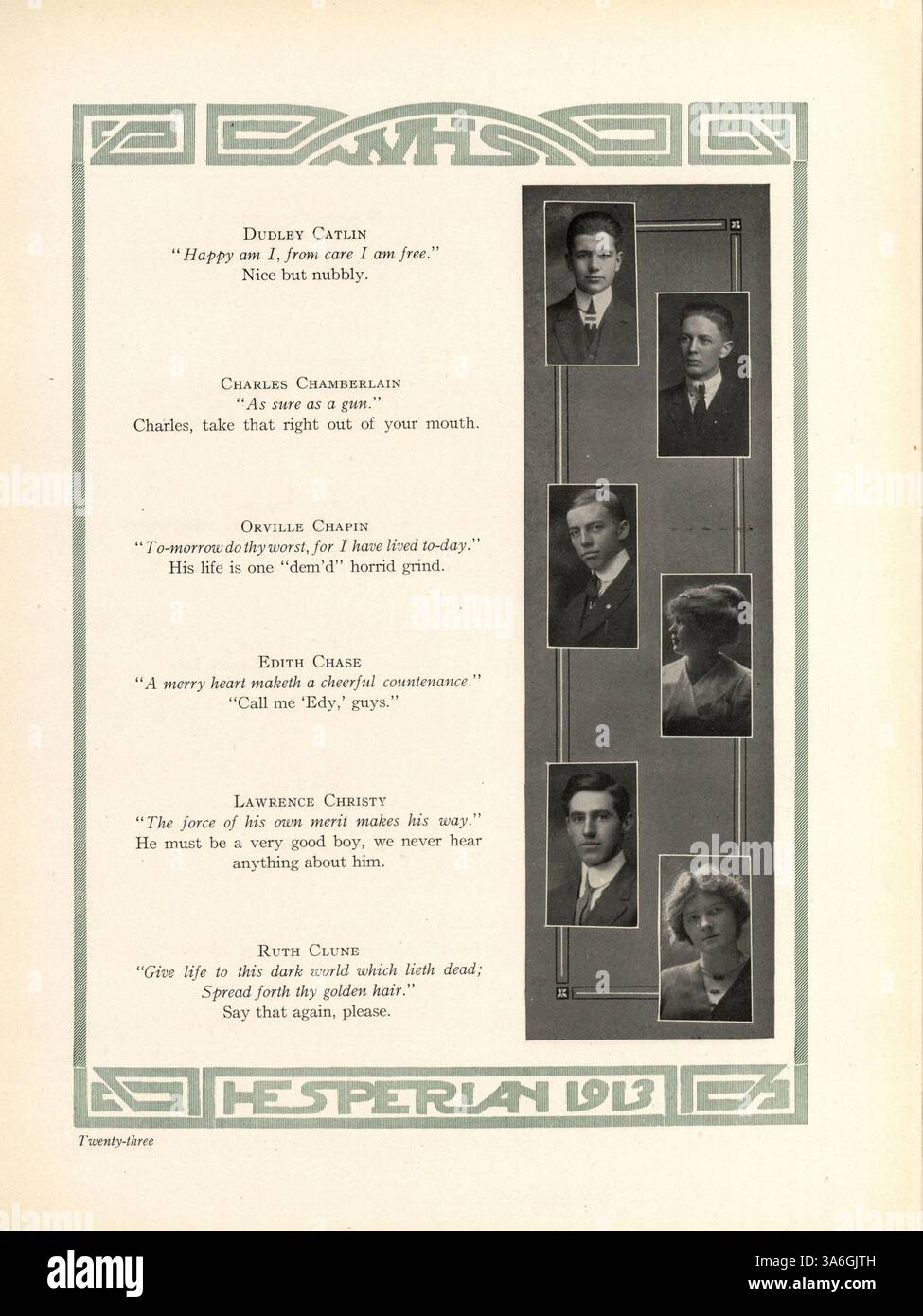 The 1913 West High yearbook, Hesperian, captures the high school ...