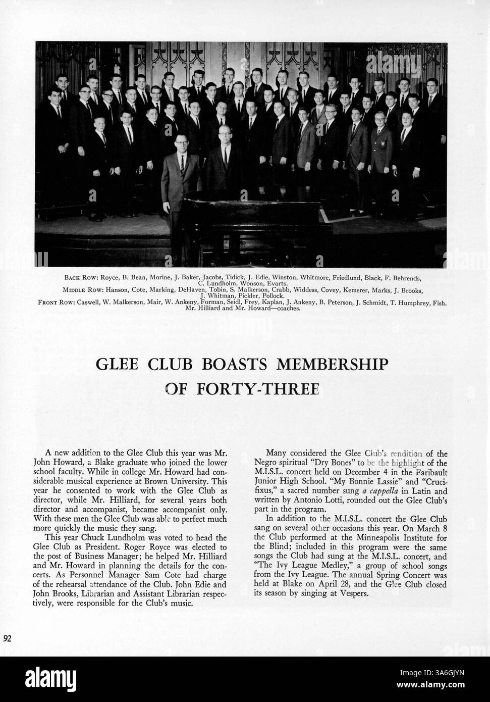 Blake Yearbook 1961, Call-O-Pan, highlights the student body, faculty ...