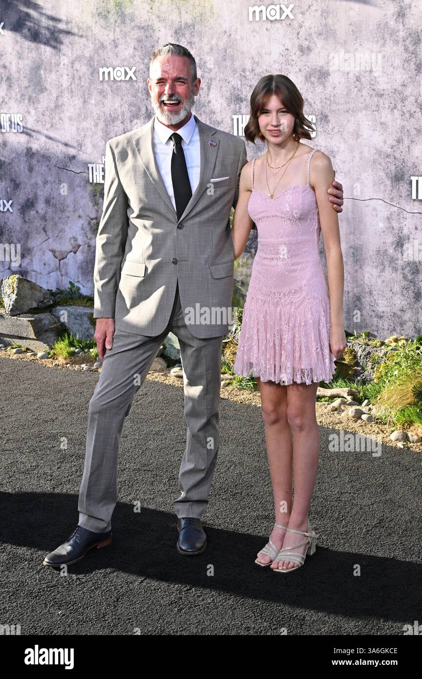 Jeffrey Pierce mit Tochter Betty Jane bei der Premiere der zweiten ...