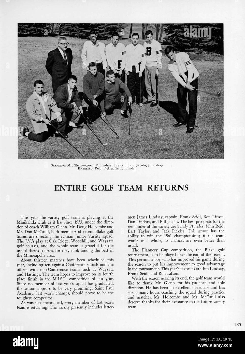 Features key events of the 1960 1961 school year hi-res stock ...