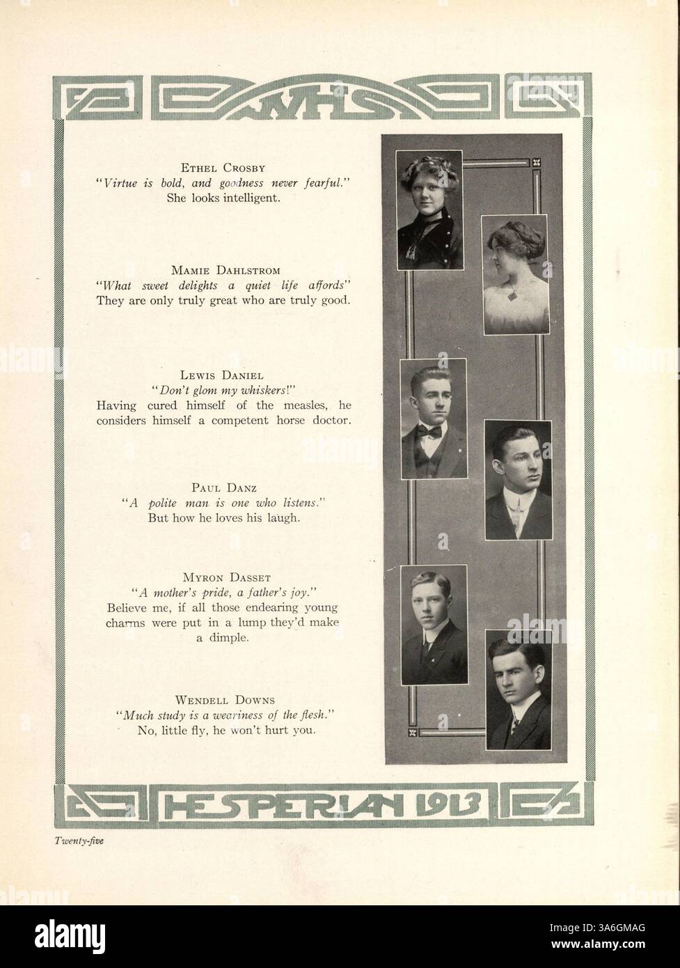 The 1913 West High Yearbook, Hesperian, showcases student and teacher ...