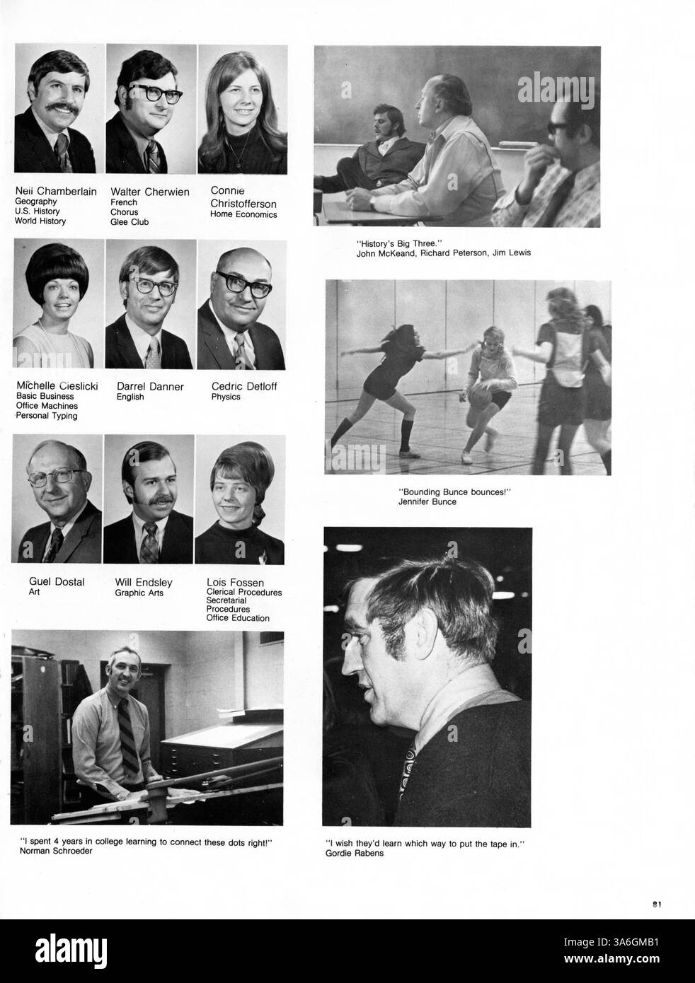 This 1971 yearbook features students hi-res stock photography and ...