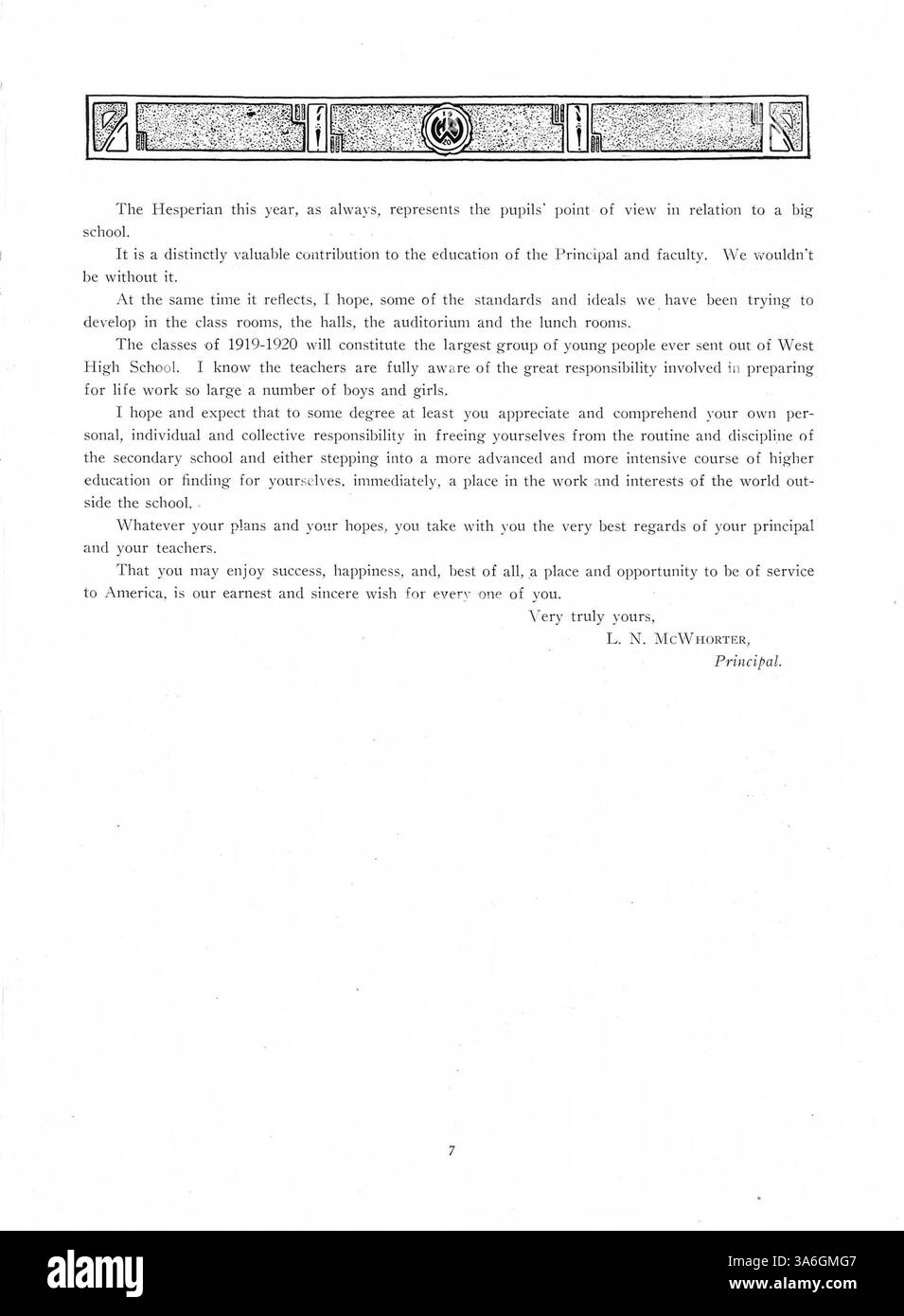 The 1920 west high school yearbook Cut Out Stock Images & Pictures - Alamy