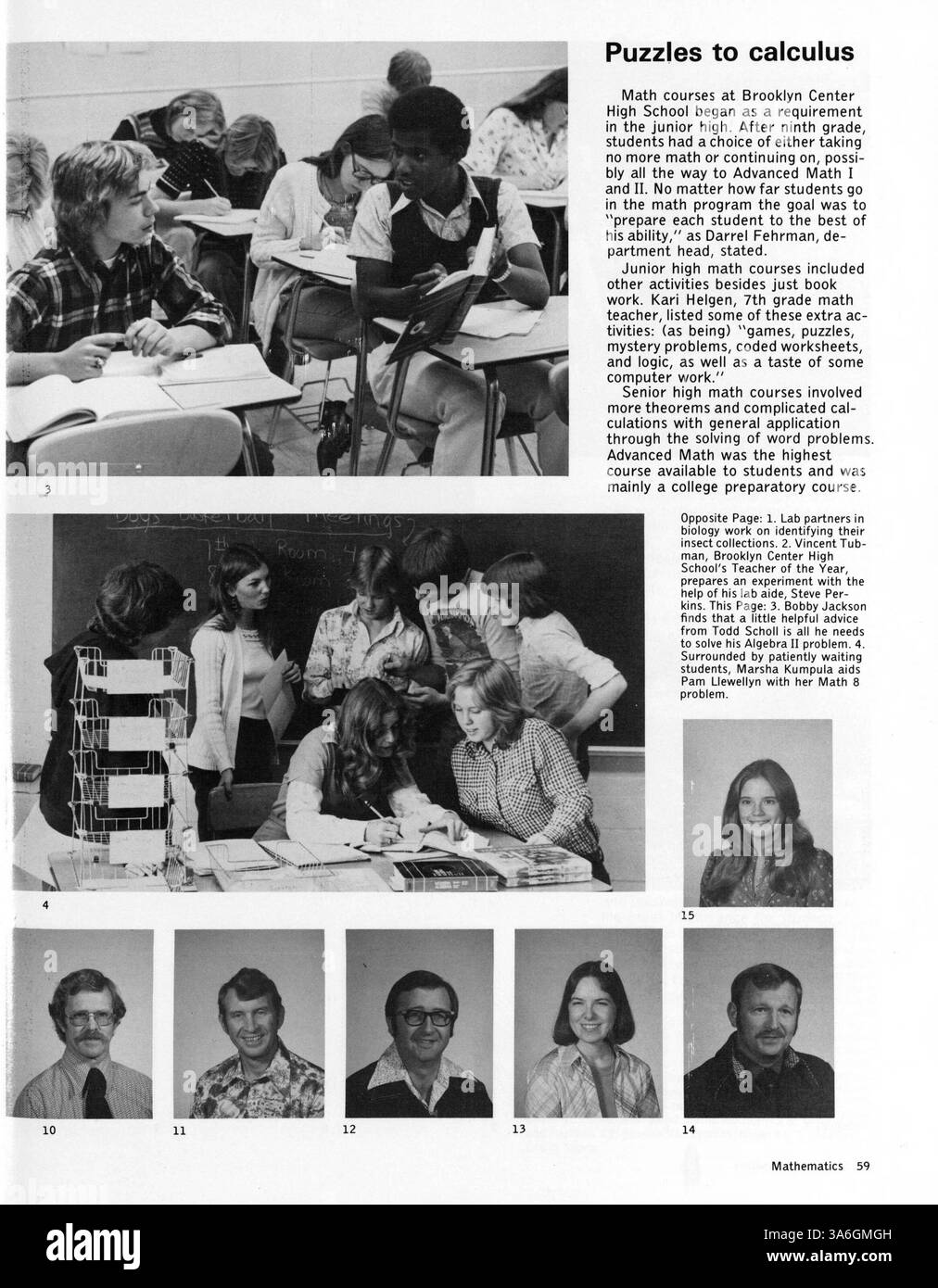 This high school yearbook from 1977 showcases the students, teachers ...