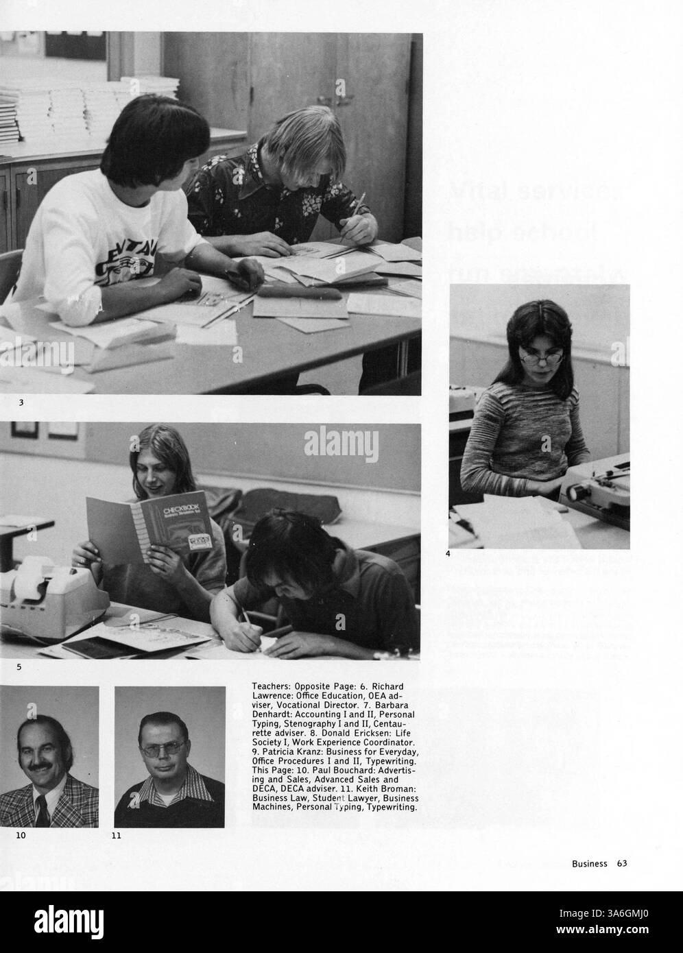 The 1977 Brooklyn Center High School yearbook documents student life ...