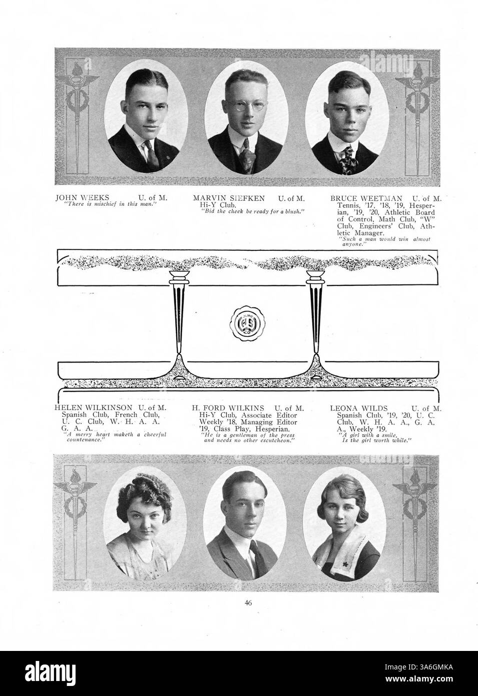 This 1920 West High yearbook, Hesperian, provides a record of student achievements ...