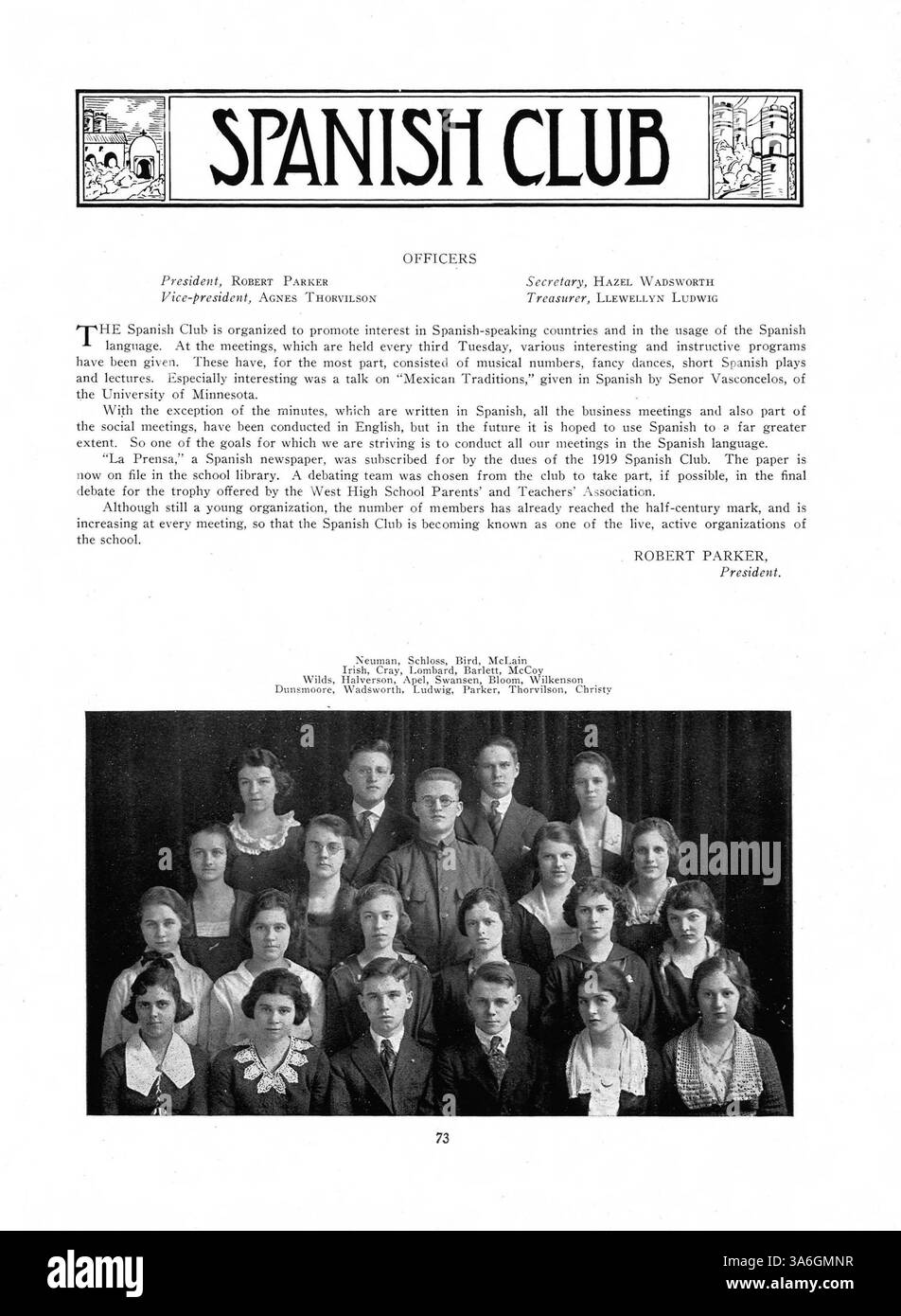 The 1920 Hesperian yearbook documents the achievements and experiences ...
