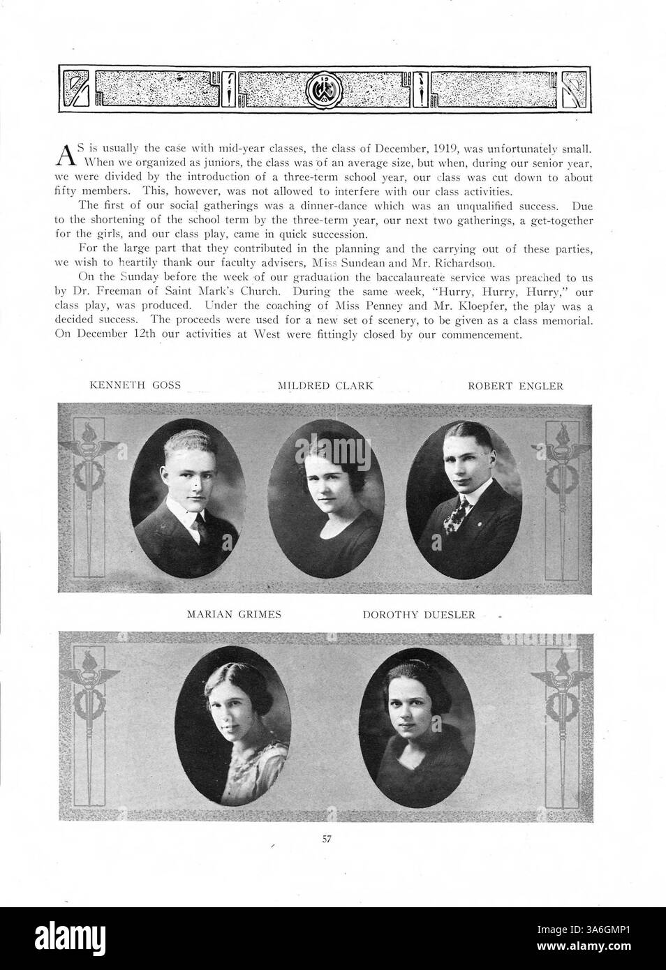 The 1920 West High yearbook, Hesperian, offers a historical overview of ...