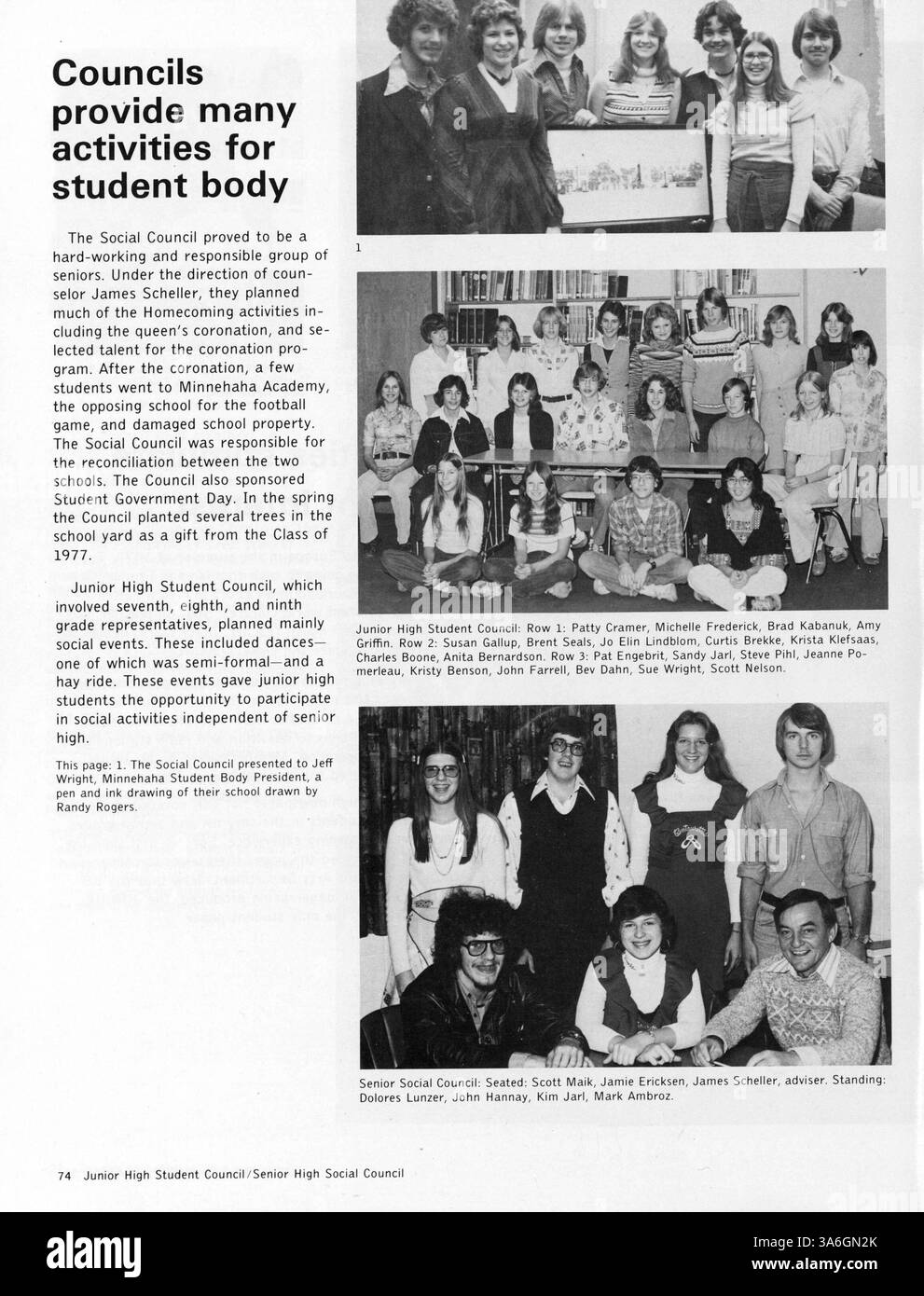 This 1977 yearbook from Brooklyn Center High School features highlights ...