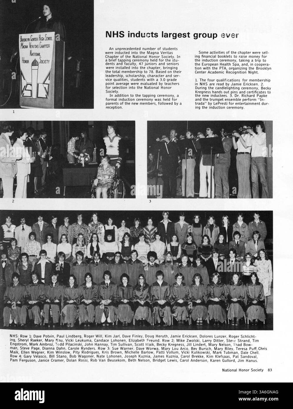 This yearbook from Brooklyn Center High School documents the 1976-1977 ...