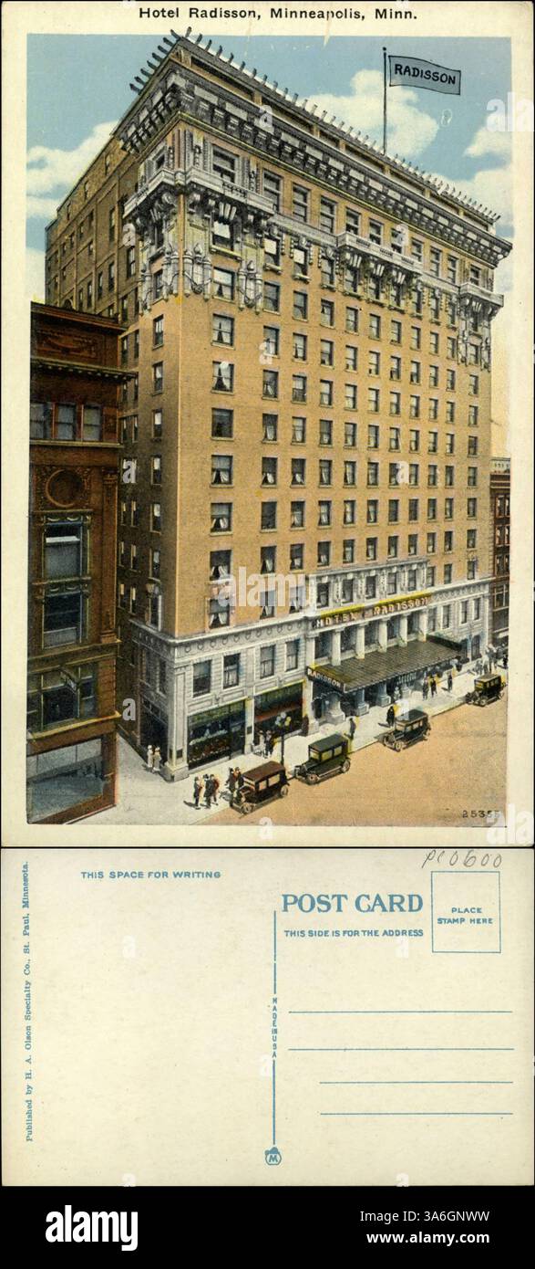 The Hotel Radisson in Minneapolis is captured in this exterior view ...
