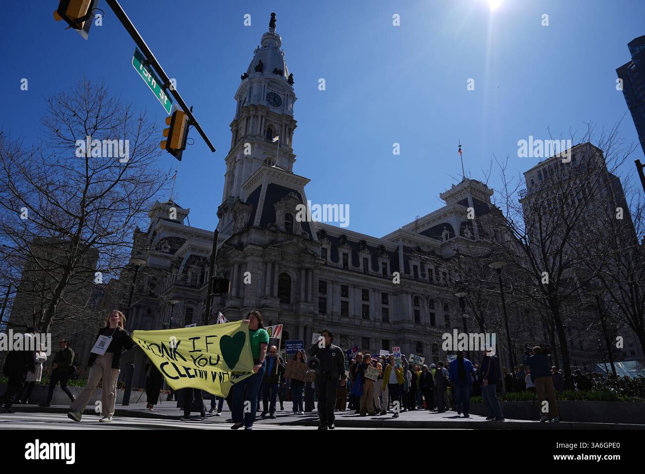 Environmental Protection Agency employees and their supporters take ...