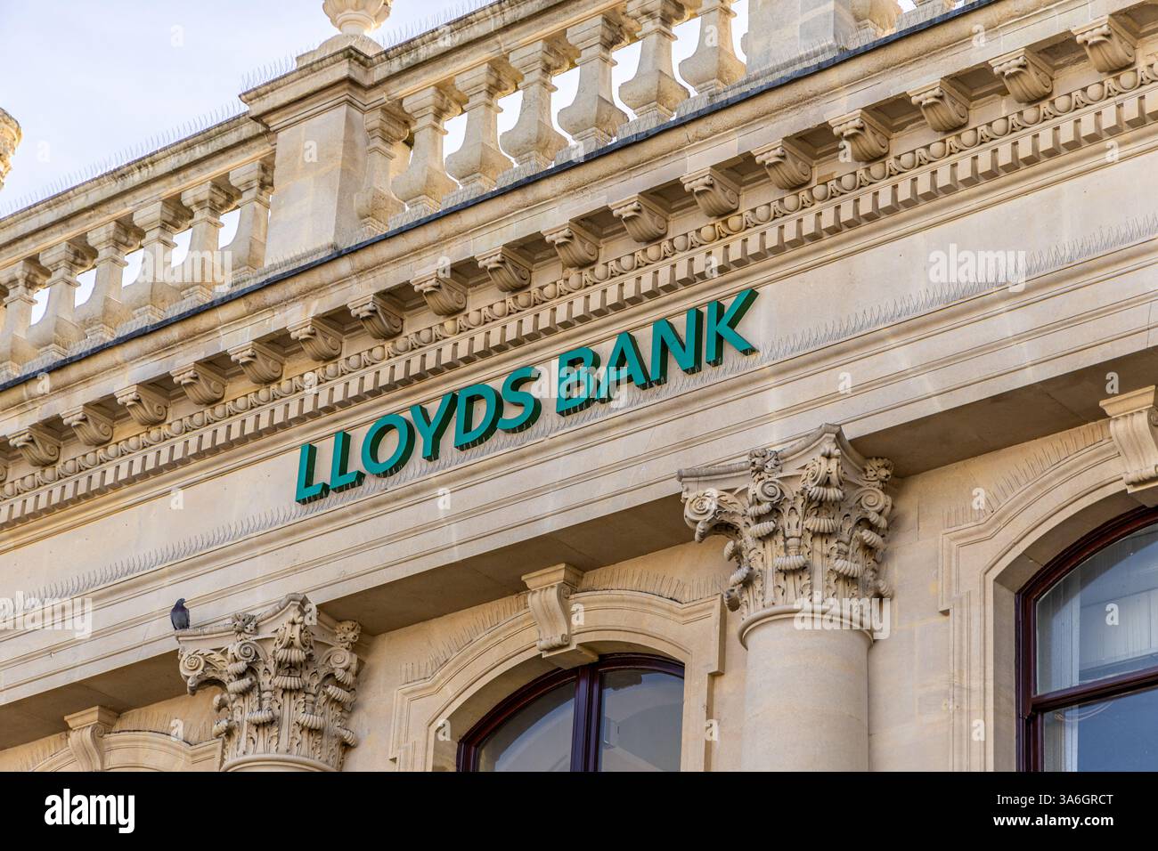 Cheltenham, UK - October 15, 2023: Lloyds Bank building logo sign at ...