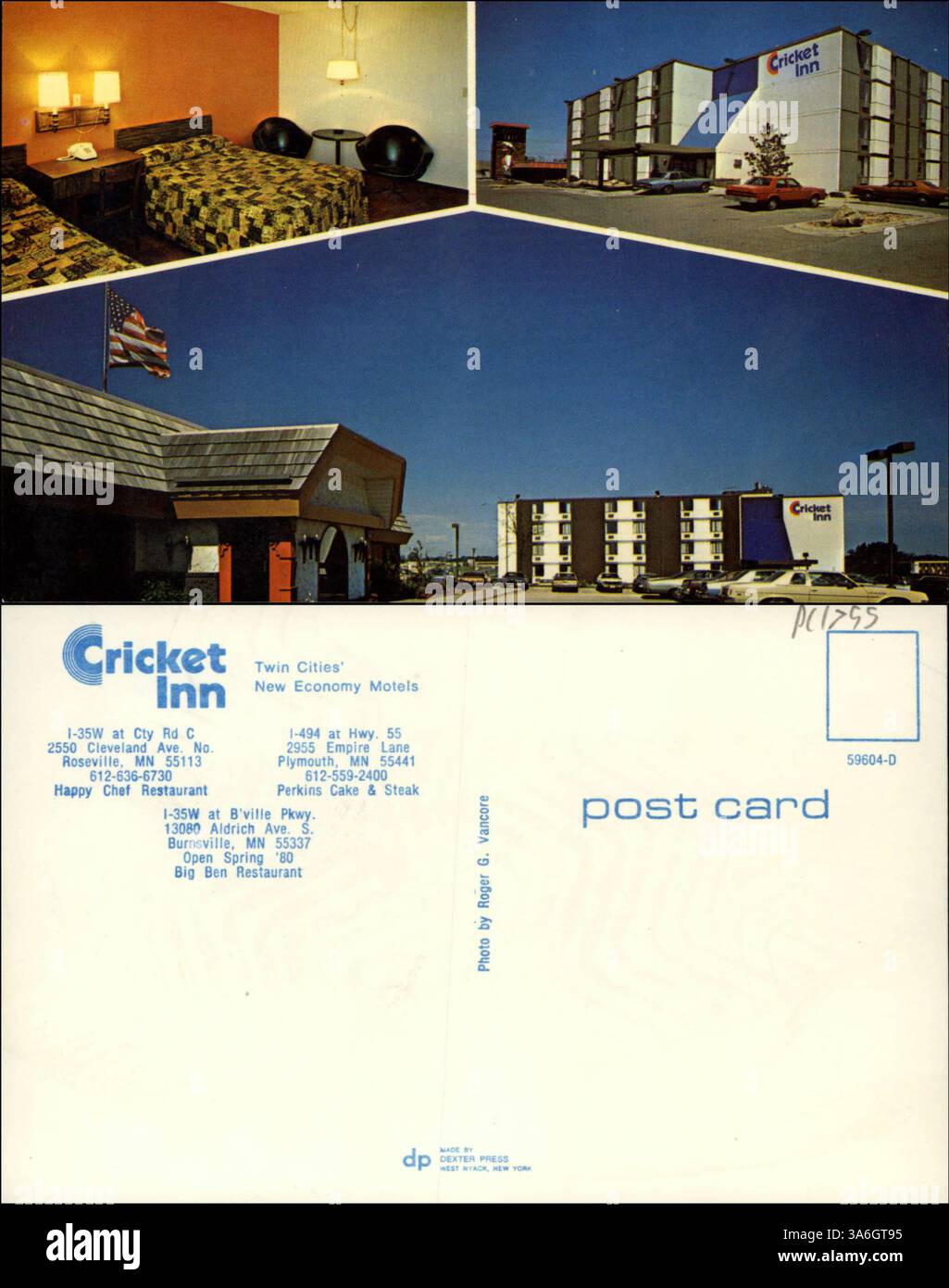 The Cricket Inn, advertised as part of the 'Twin Cities' New Economy ...