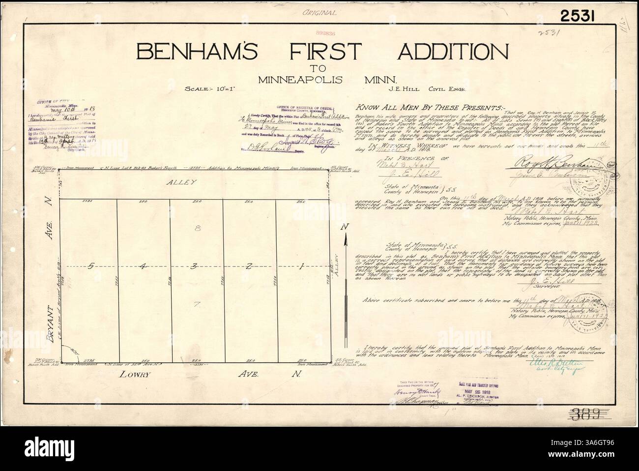 Benham's First Addition is an early residential development that ...