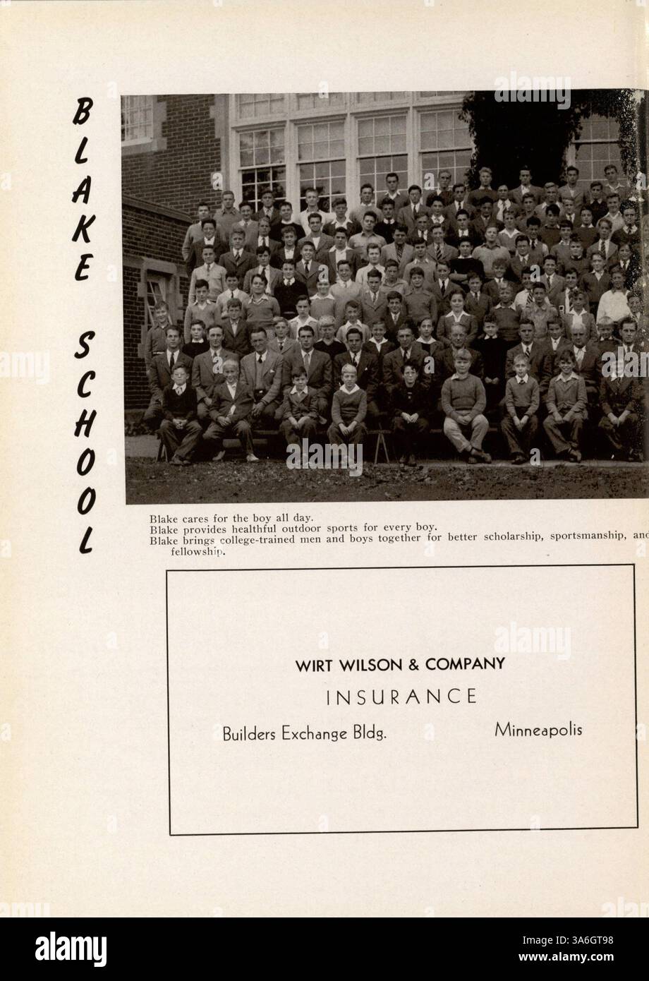 The 1942 Call-O'-Pan yearbook from Blake School highlights important moments from the 1941-1942 ...