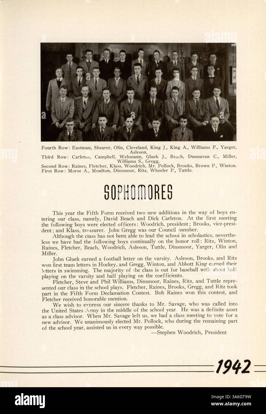 This 1942 edition of the Blake Yearbook, Call-O'-Pan, includes student ...