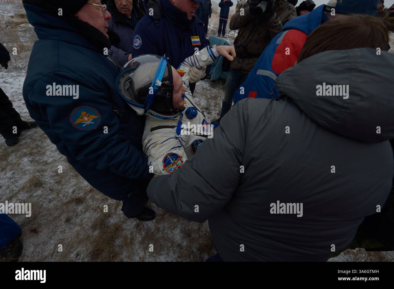 Nov. 10, 2014 - Arkalyk, Kazakhstan - The Soyuz TMA-13M spacecraft ...
