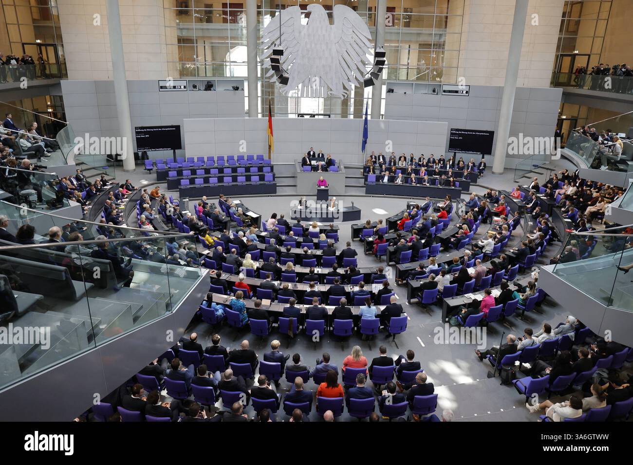 Deutschland, Berlin, Reichstag, 25. März 2025 1. Sitzung, Eröffnung der ...