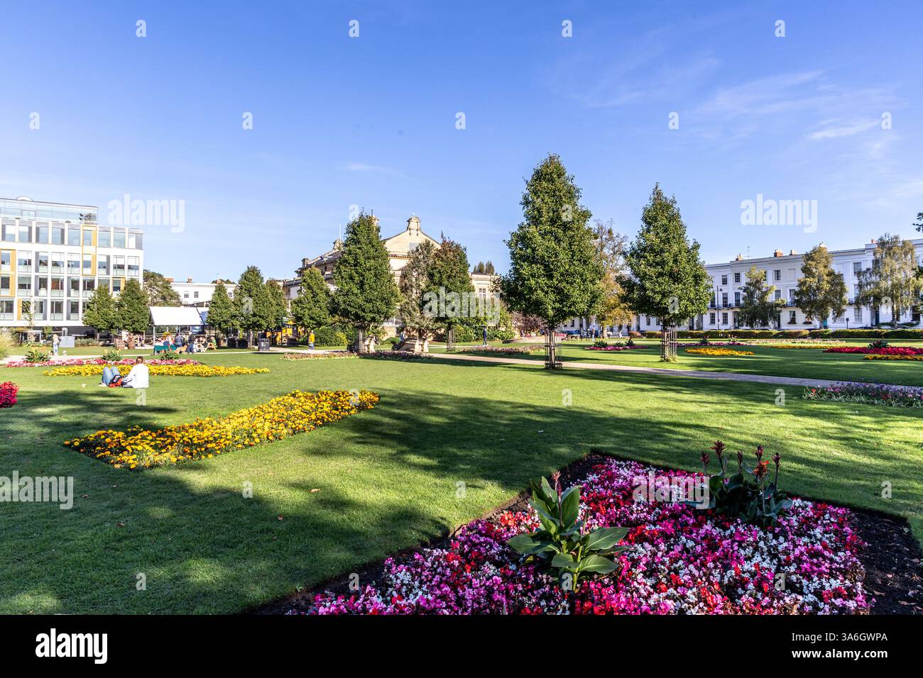 Cheltenham, UK - October 15, 2023: Gapstow Bridge in Central Park in ...