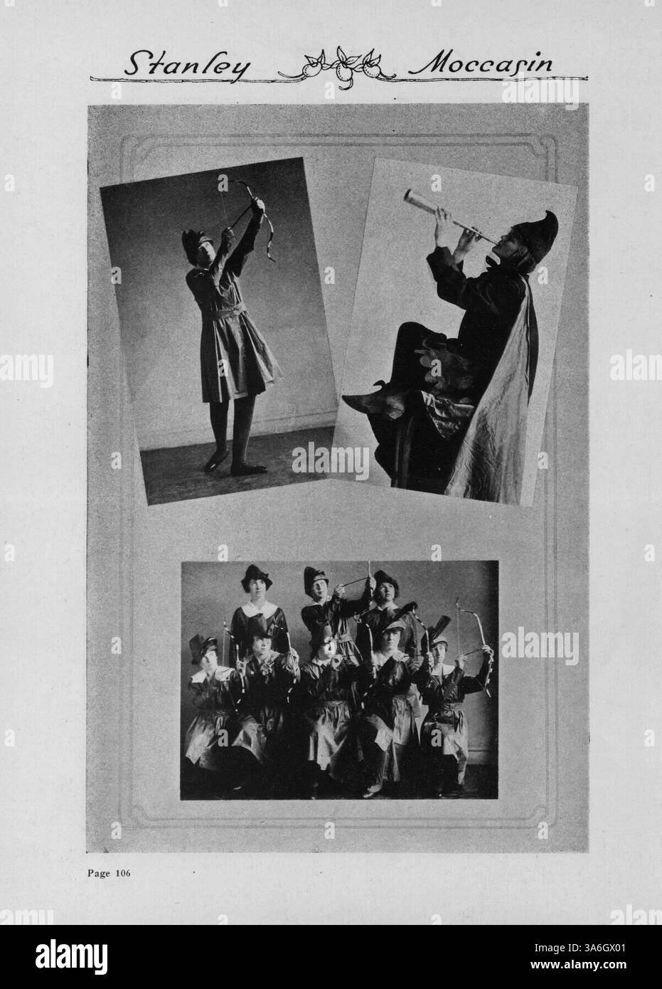 The Moccasin yearbook from 1917 documents the experiences of Stanley Schools' students and ...