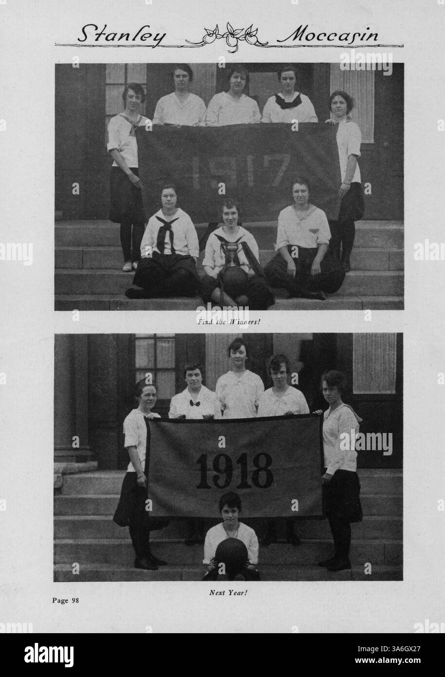 The Moccasin yearbook of 1917 captures significant moments from the ...