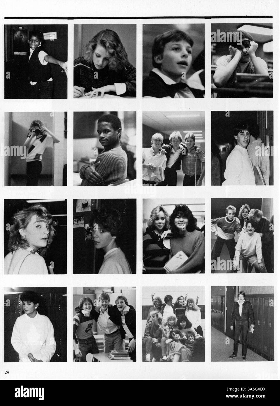 The 1986 North View Jr. High yearbook highlights the important events ...