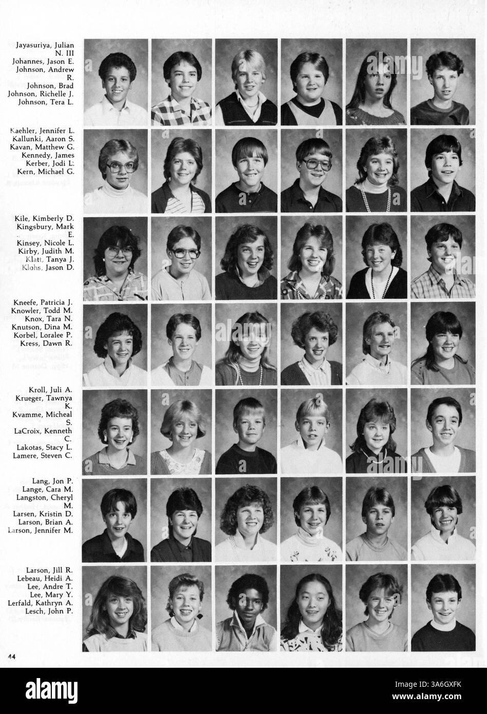 This 1986 North View Jr. High yearbook highlights the students ...