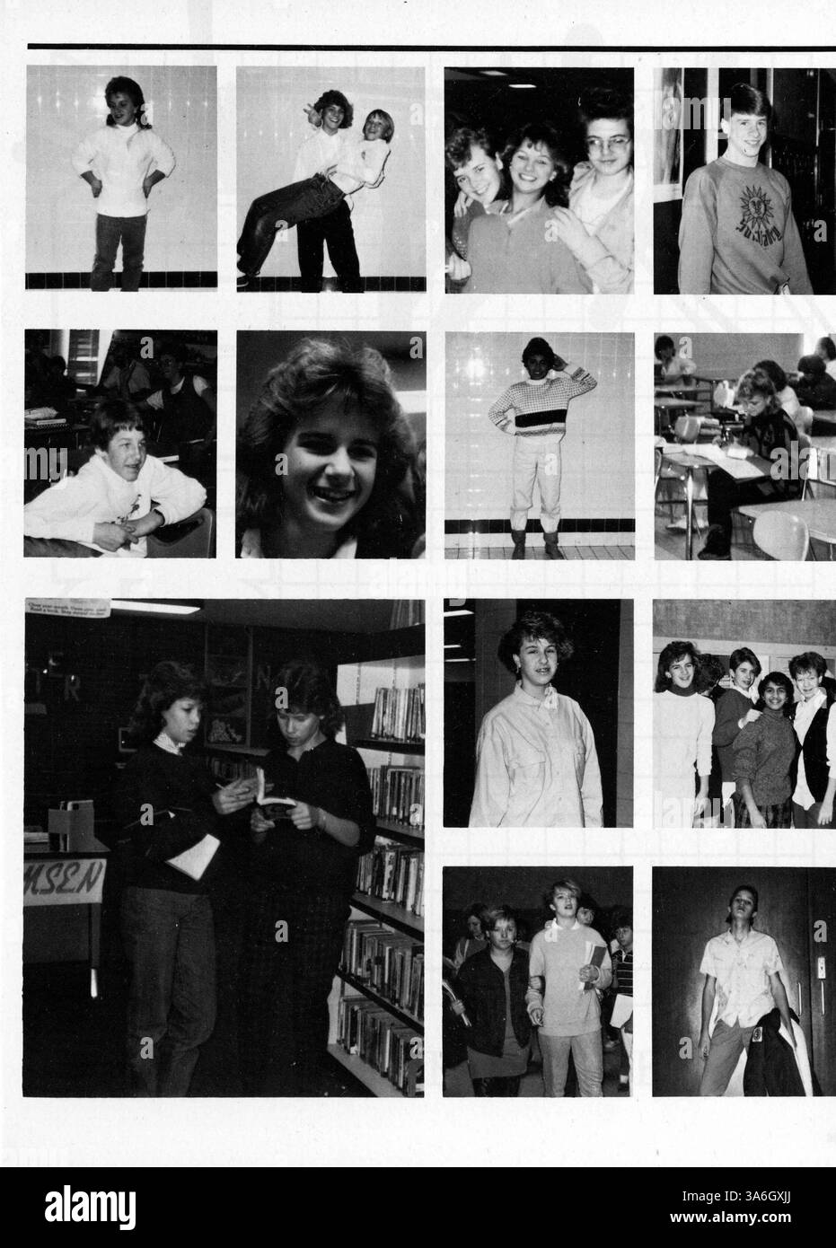 The 1986 yearbook from North View Jr. High highlights the activities ...