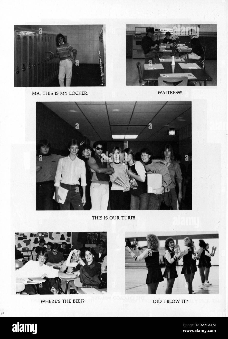 The 1986 edition of the North View Jr. High yearbook highlights the ...