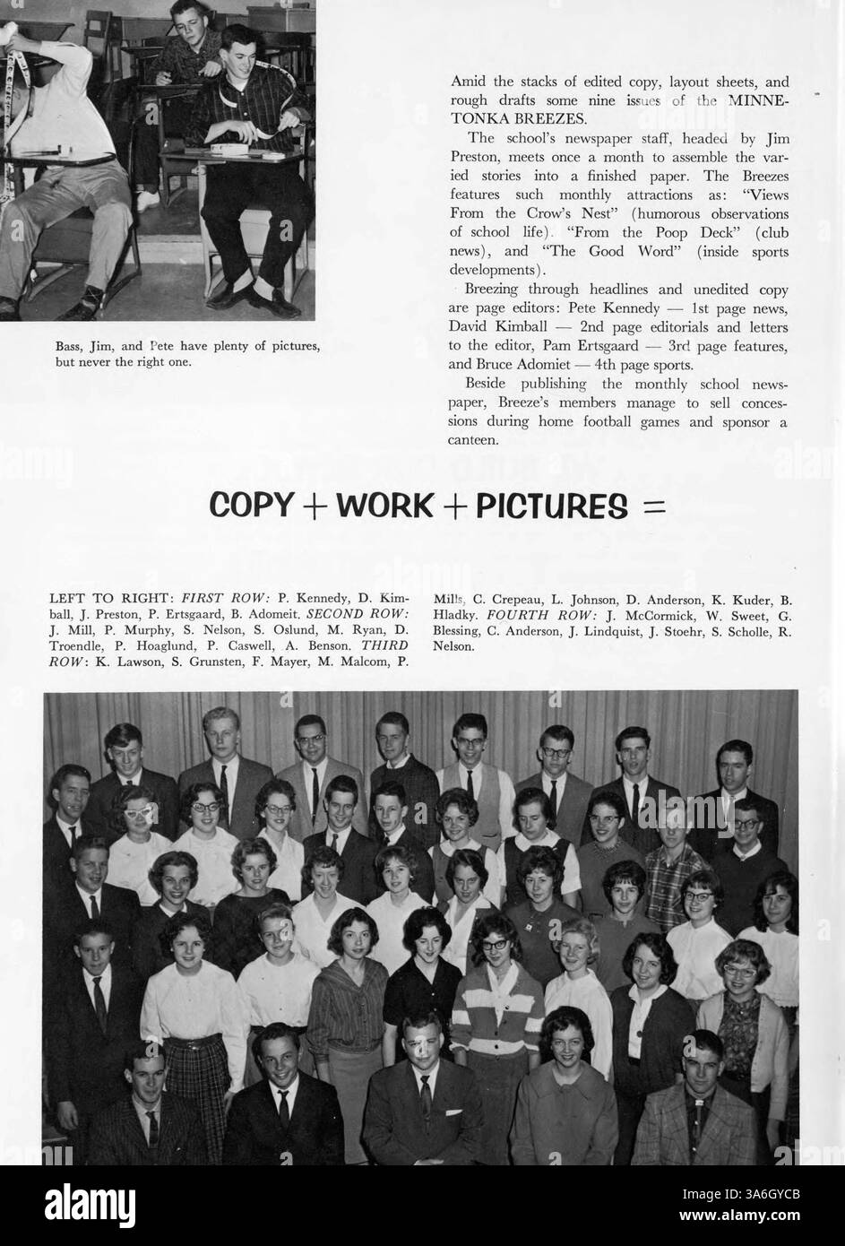 This 1961 'Voyageur' yearbook from Minnetonka High School showcases the ...