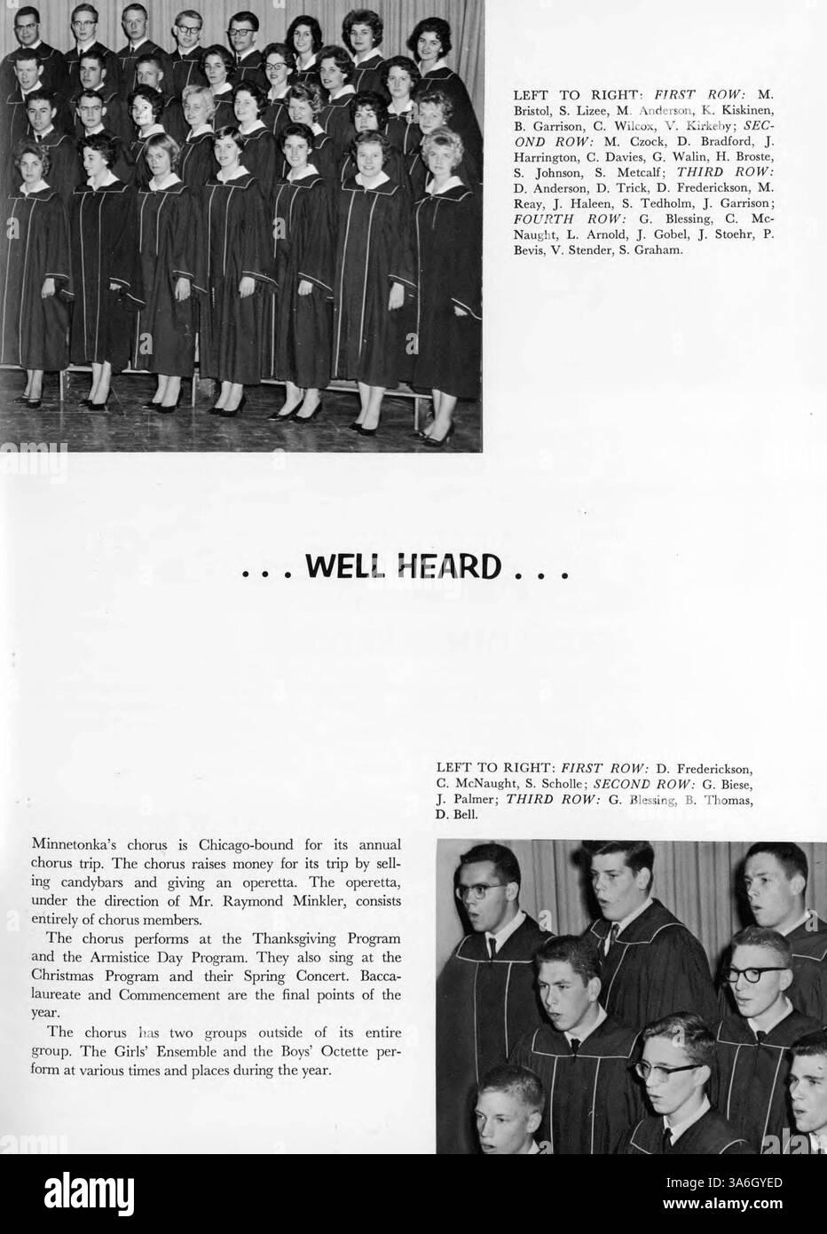 The 1961 'Voyageur' yearbook from Minnetonka High School reflects the ...