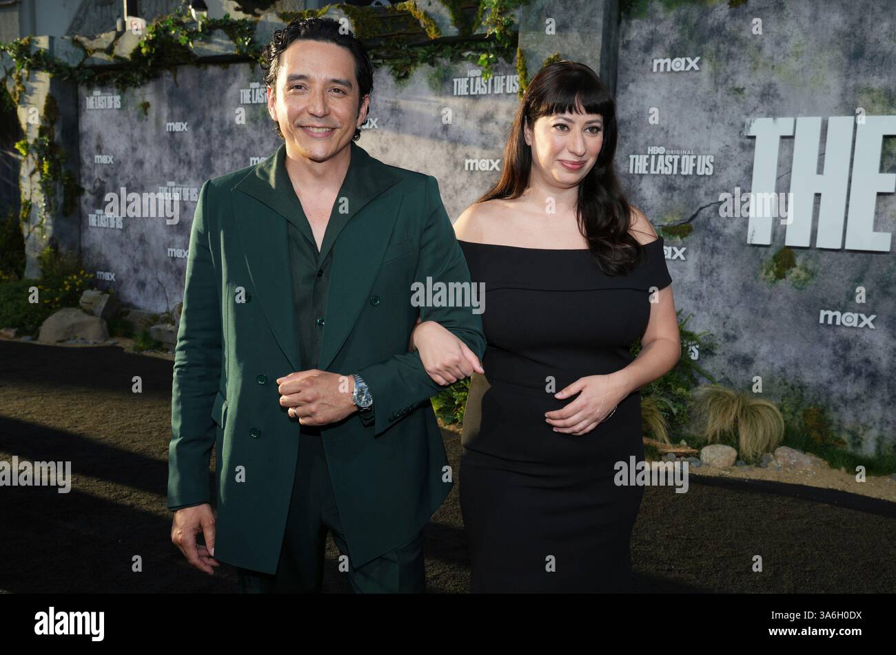 Gabriel Luna, left, and Smaranda Luna arrive at the season two premiere ...