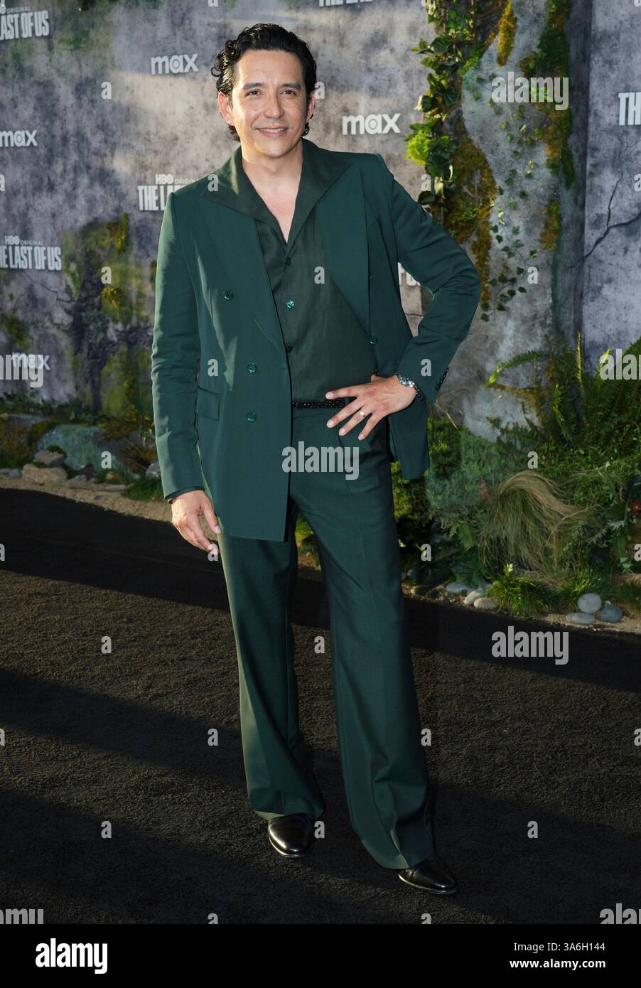 Gabriel Luna arrives at the season two premiere of "The Last of Us" on ...